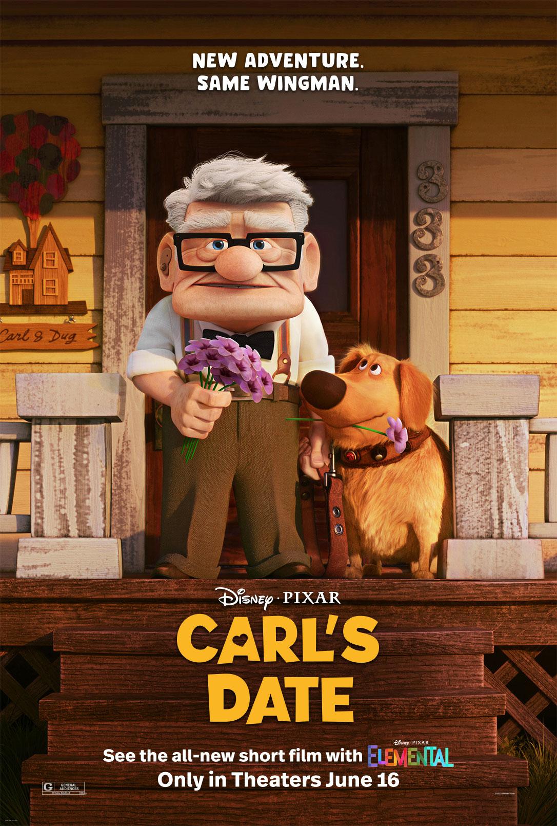L'appuntamento di Carl, il corto di Up arriva al cinema con Elemental